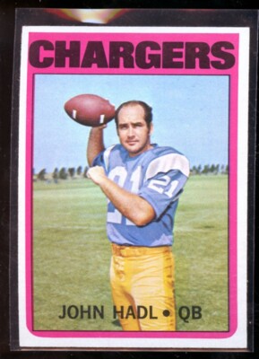 1972 TOPPS #15 JOHN HADL CHARGERS NRMINT A02648 | eBay