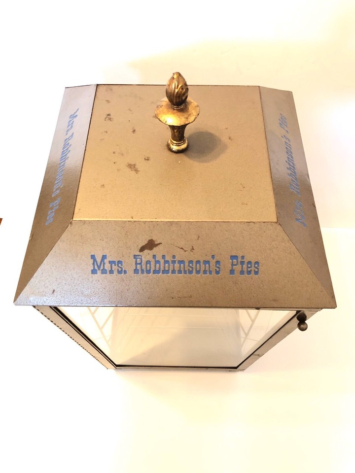 Vintage Mrs. Robbinsons Restaurant Pies Table Talk Counter Display Case ...