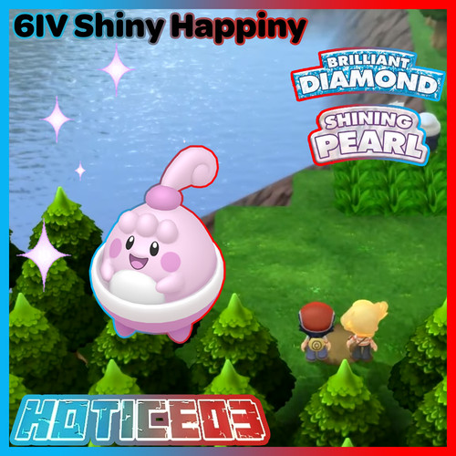 6IV Shiny Happiny Pokemon Brilliant Diamond Shining Pearl | eBay