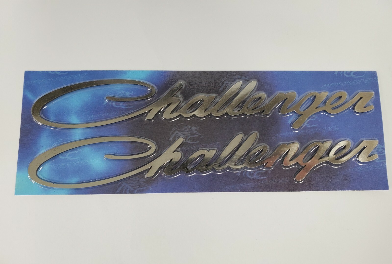Pair Polished Stainless Emblems for Challenger (Custom Badge Decal ...