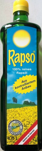 Rapso Reines Rapsöl natürlich aus Österreich - aus kontrolliertem Anbau ...