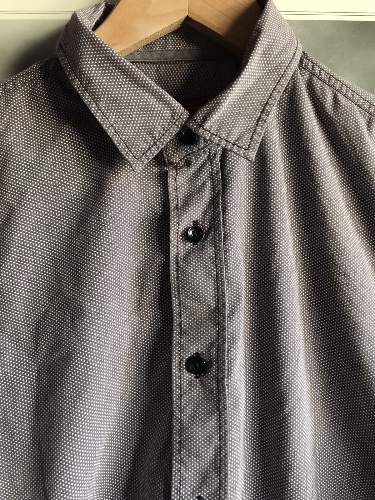 RJ RELAY JEANS Dotted Long Sleeve Men's shirt Size M | eBay