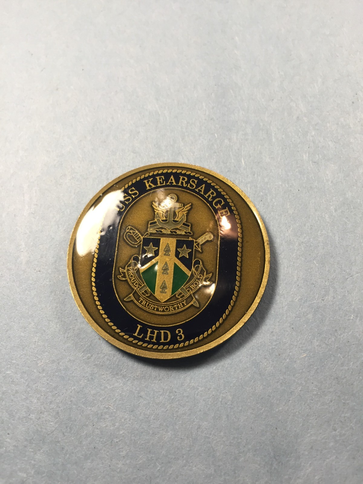US Navy Challenge Coin - USS Kearsarge LSD 3 | eBay