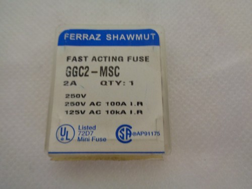 NEW PACK OF 5 FERRAZ SHAWMUT GGC2 2A GGC2-MSC FUSE | eBay