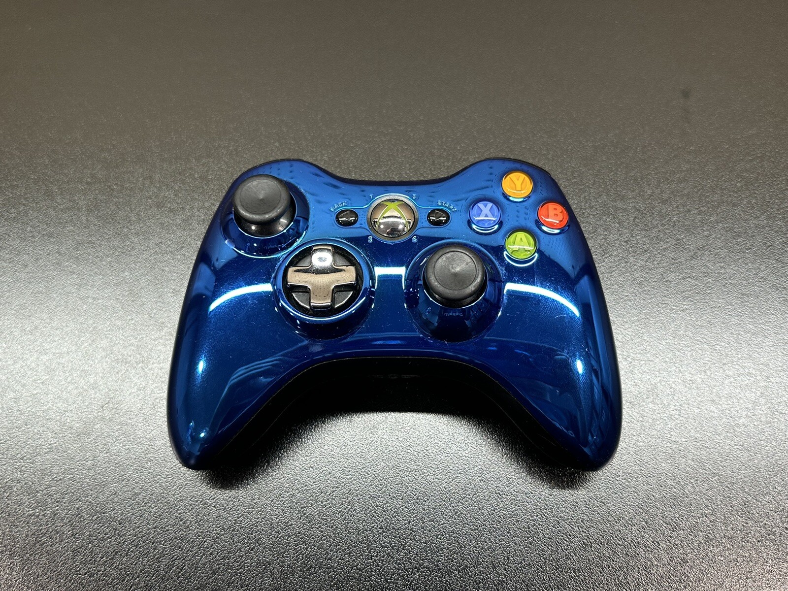 Microsoft Xbox 360 Chrome Series Metallic Blue OEM Controller Tested ...