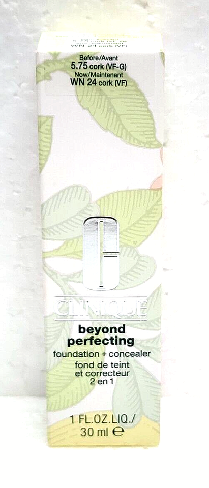 CLINIQUE BEYOND PERFECTING 1 oz WN 24 CORK FOUNDATION+CONCEALER | eBay