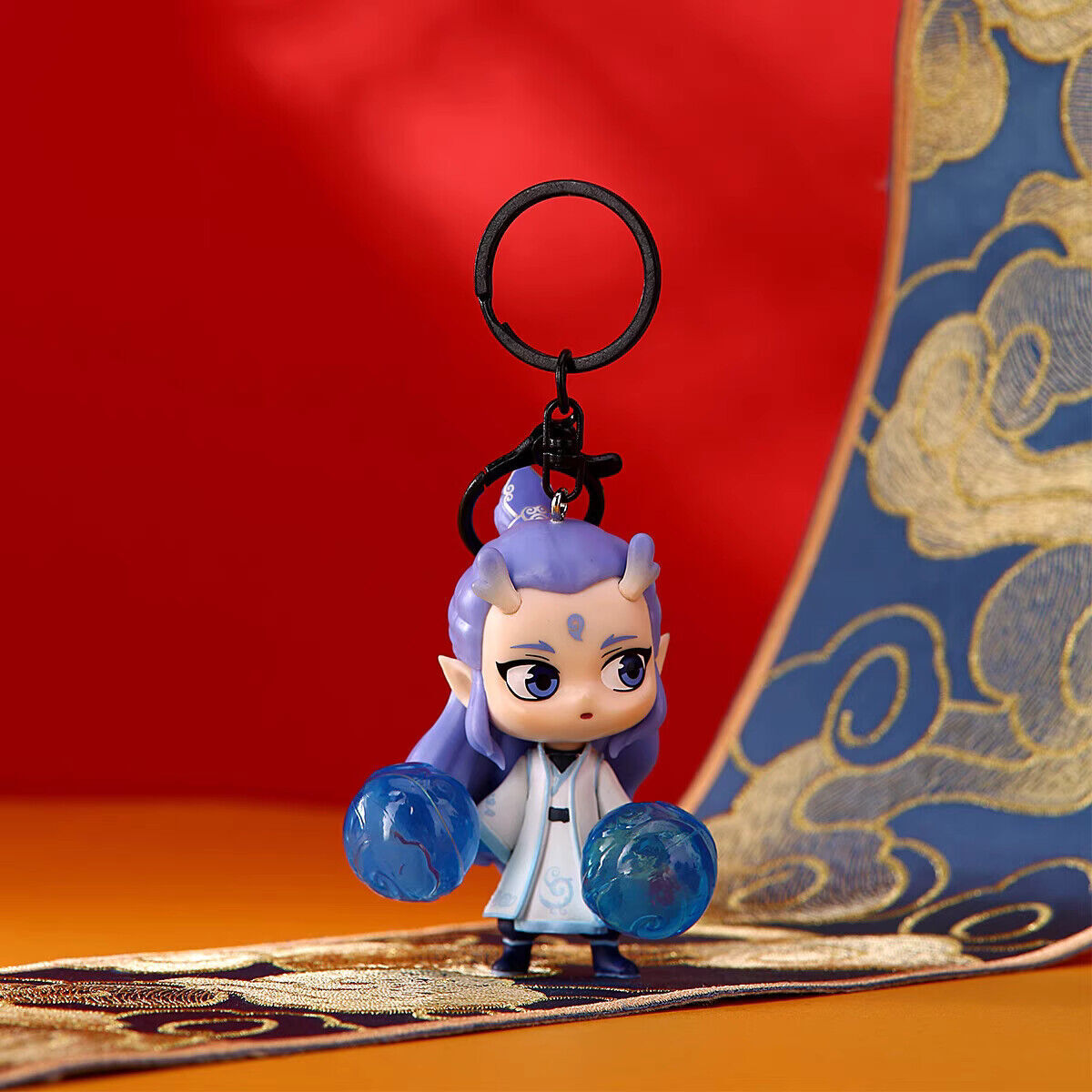 Chinese Mythological Movie Nezha Ao Bing Key Chain Pendant New Gift | eBay
