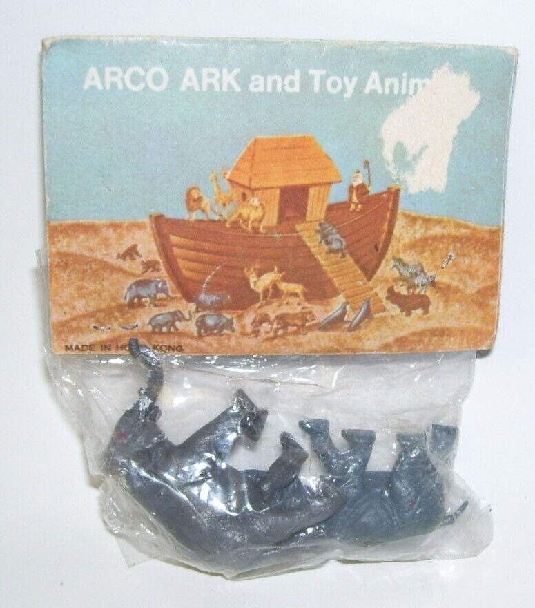 Arco Ark Toy Animal Elephant Figures In Pack Hong Kong | eBay