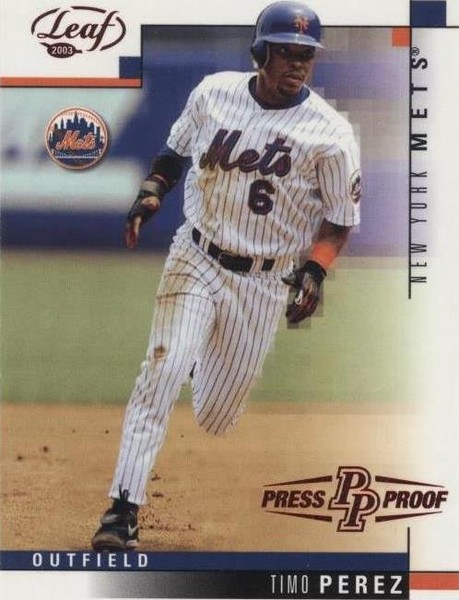 2003 Leaf - Press Proof Red #211 Timo Perez for sale online | eBay
