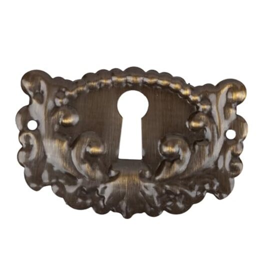 Victorian Stamped Brass Decorative Keyhole Cover | 1-7/8" W x 1 Antique ...