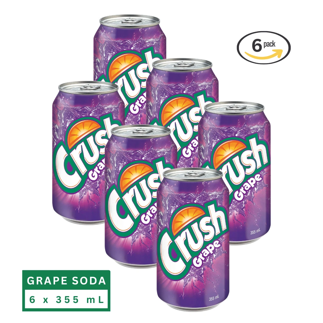Grape Crush Soda Can