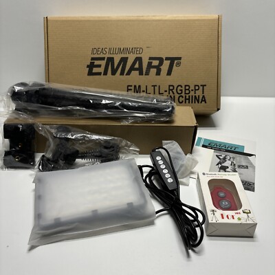 Emart RGB camera light panel dimmable multi color EM-LTL-RGB-PT 10 ...