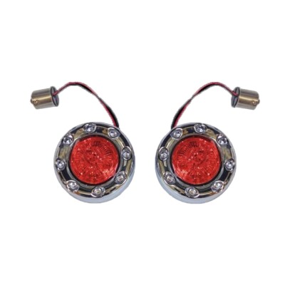 Custom Dynamics PRObeam?Chrome Bullet Ringz 1156 Rear LED Turn Signals ...