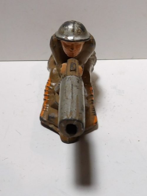 Antique Manoil Lead USA WWI Toy Soldier Machine Gun Numbered Embossed ...