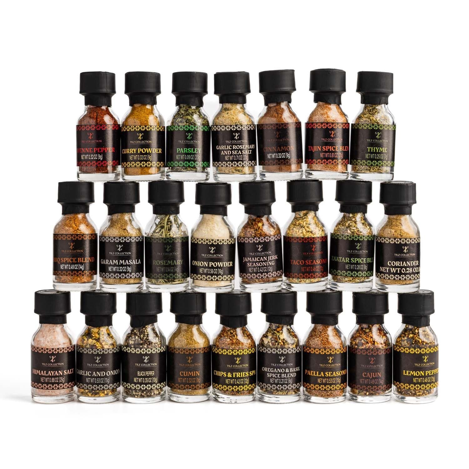 Spice Gift Set -24 Gourmet Spices For Cooking, Grilling, Rubs, Mixed ...