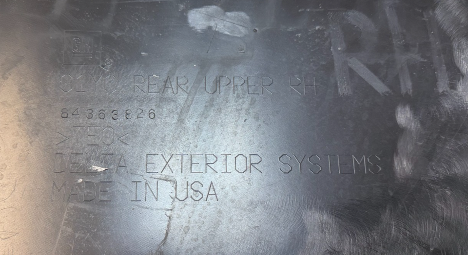 2022-2024 Chevrolet Traverse Rear Driver Side Upper Fascia - OEM ...