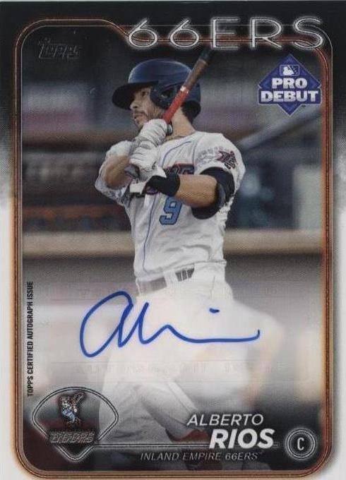 2024 Topps Pro Debut - Alberto Rios #PD-162 Autographs (AU, RC) online ...