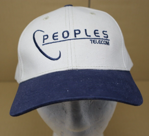 Peoples Telecom Telecommunications Company Tan & Blue Adjustable ...