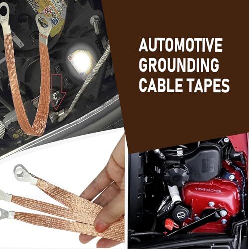 Pack-5 Car Engine Grounding Strap Kit, Copper Braided Flexible Cable | eBay