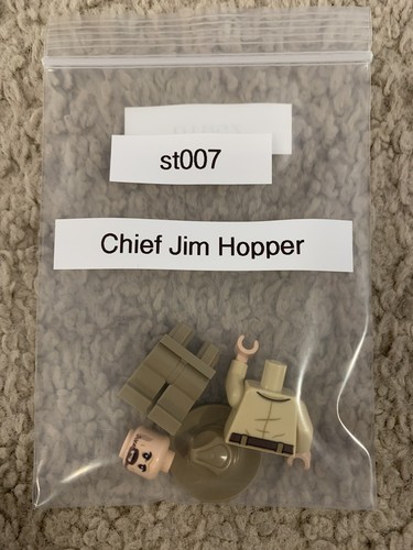 Lego Minifigure Chief Jim Hopper (ST007) From Stranger Things Set 75810 ...