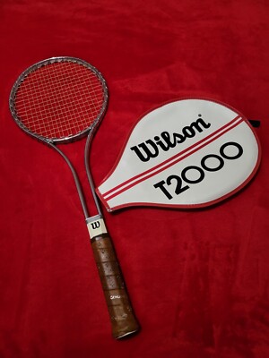 Wilson T2000 Tennis Racquet Jimmy Connors Billy Jean King Vintage Rene ...