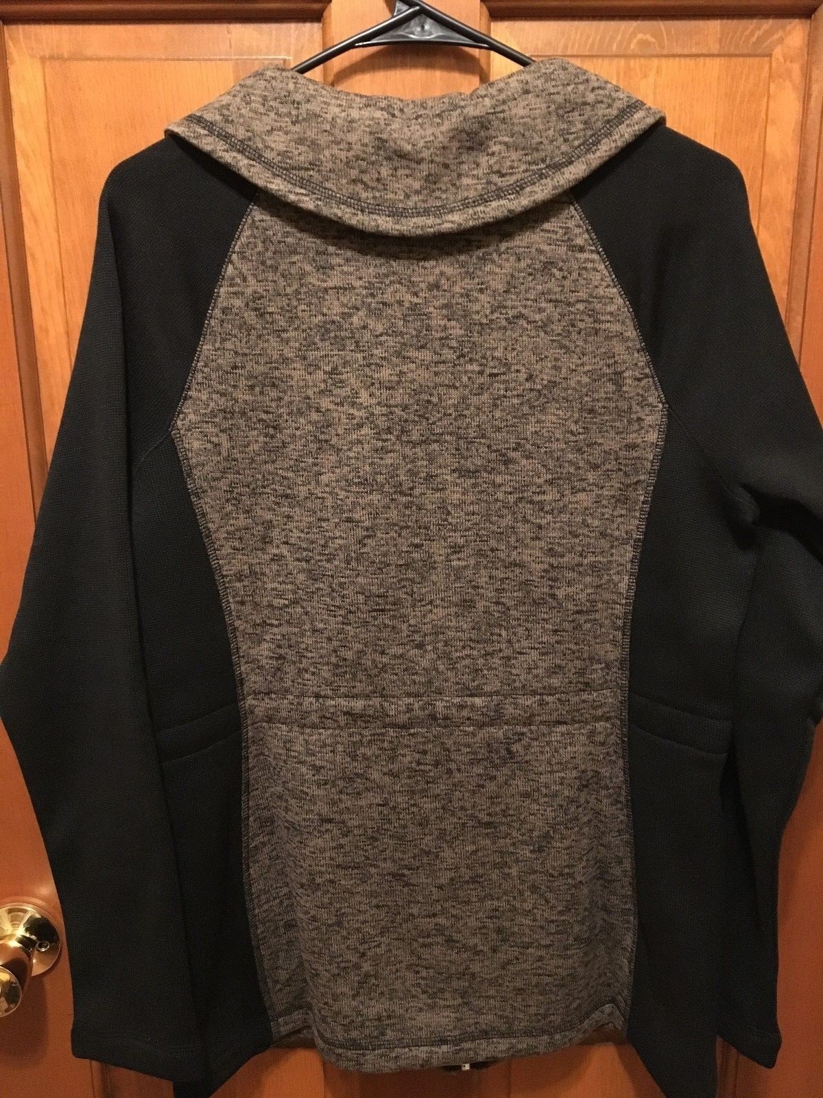 Exertek® Women’s Sweater Fleece Anorak Jacket Size M, Color Smoky Taupe ...