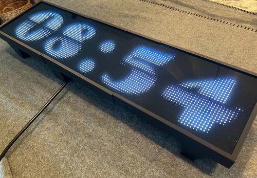 Pinball/Arcade Animated Full Color Art Clock 128x32 LED DMD Display 25. ...