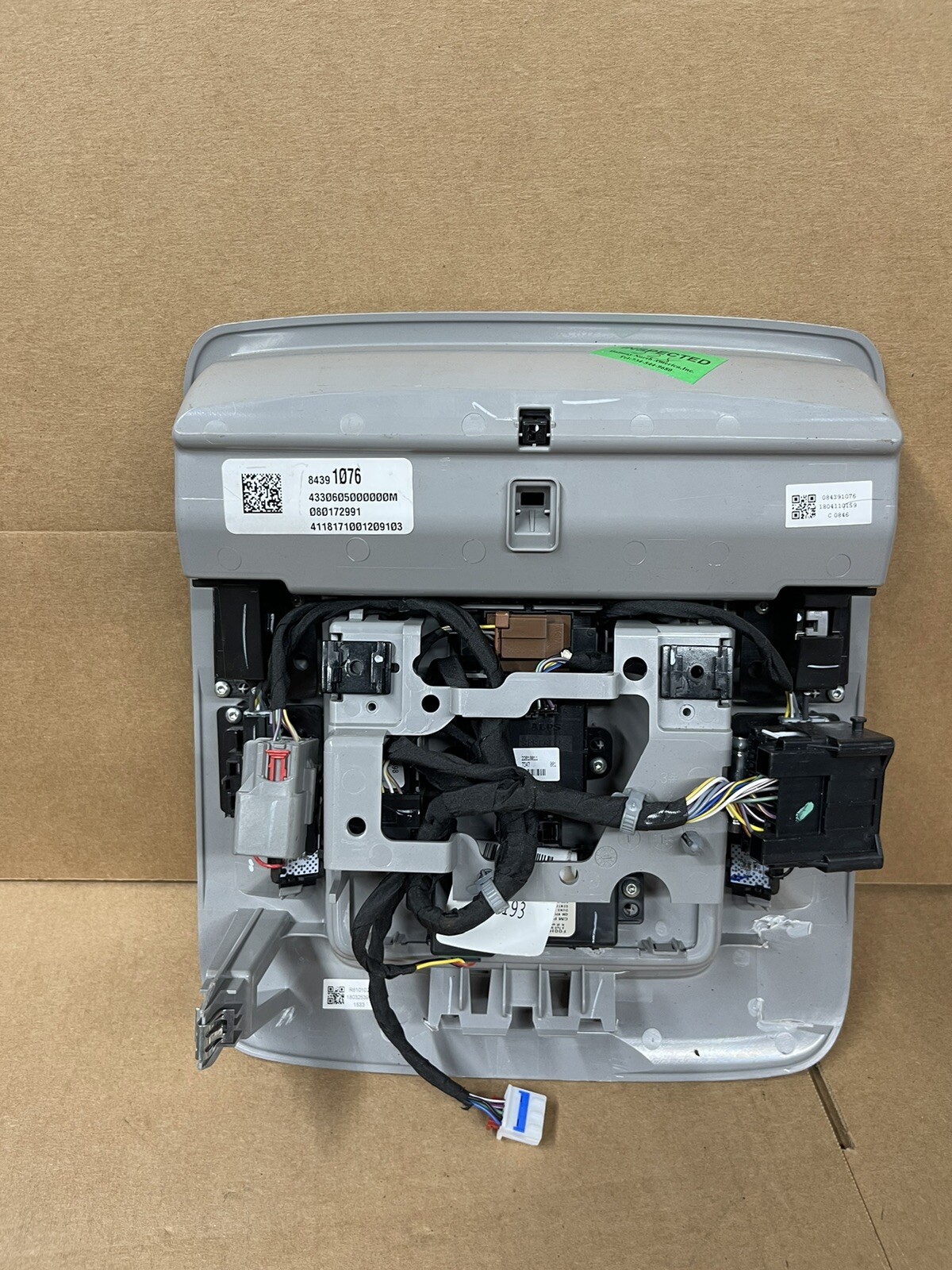 2014-2019 Chevy GM Truck OEM Ash Gray Roof Console W/ Sunroof OEM NEW ...