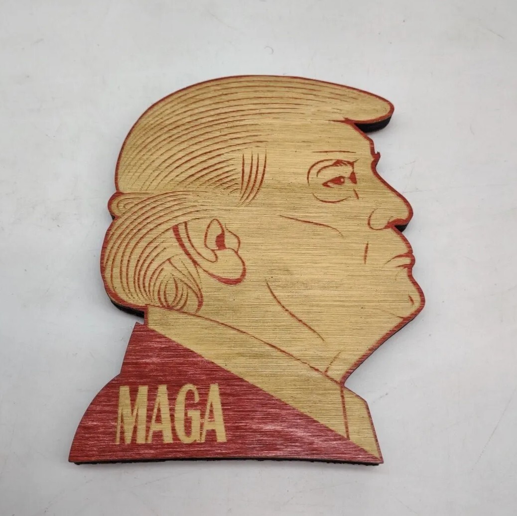 MAGA TRUMP Wooden Coasters Election Former President Trump Novelty Set ...