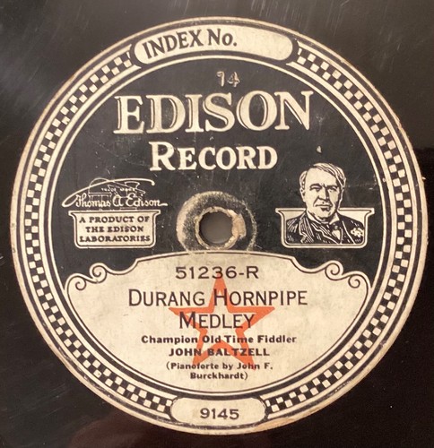 John Baltzell – Edison DD 51236: Durang Hornpipe Medley/Old Red Barn ...
