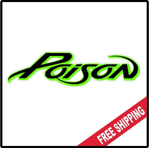Poison Vinyl Wall logo Decal Sticker Heavy Metal Rock Band Bret 80's ...