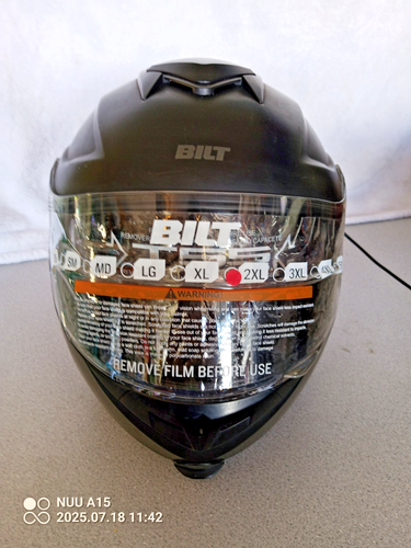 BILT Techno 3.0 Modular Helmet 4.1 Bluetooth stereo headset Matte Black ...