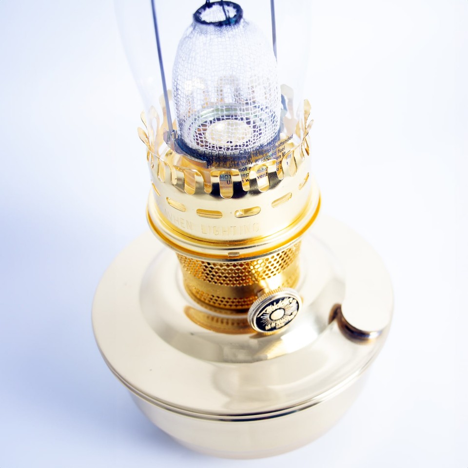 Aladdin Shelf Oil Lamp, Solid Brass Indoor Emergency Lighting Fuel Lamp ...