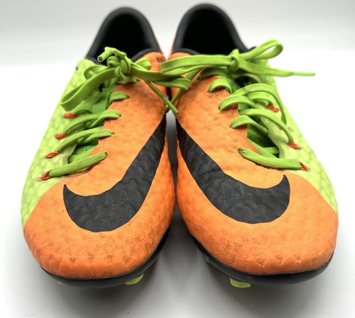 Nike Hypervenom Mens Nike skin Soccer Cleats Neon Green Orange Sz 7 | eBay
