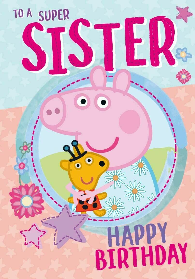 Peppa Pig Yippee You're 3 Today 3rd Birthday Card & Badge Gift for sale ...