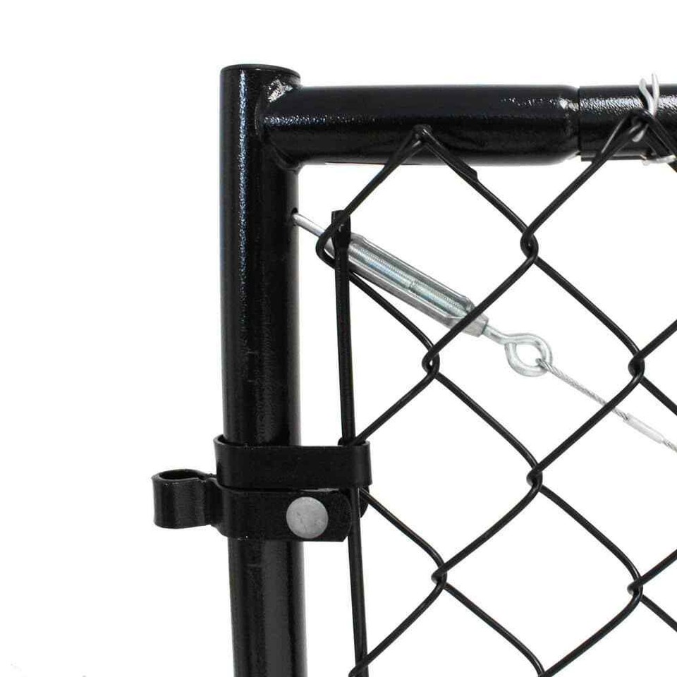 Fit Right Adjustable Chain Link Gate Kit for Outdoor Decking & Fencing ...