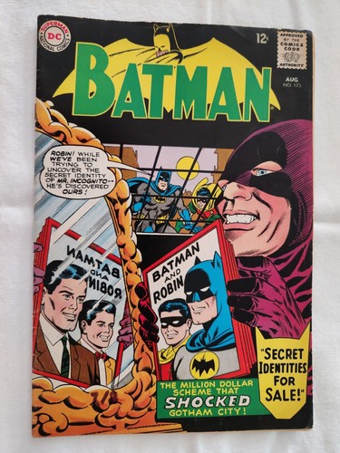 Batman #173 Nice Looking Copy 1st Appearance Mr. Icognito! Robin! DC ...