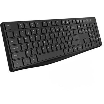 Tastatur Kabellos Funk 2,4 GHz QWERTZ Layout (deutsch) Schwarz - PC230A ...