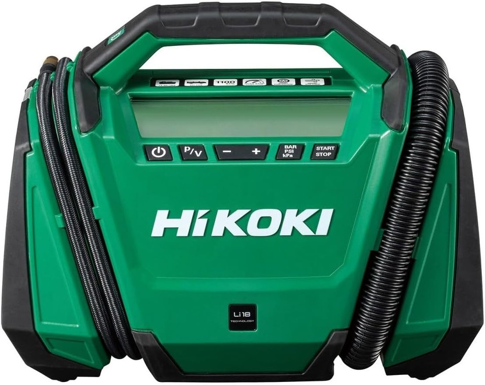 HIKOKI 18/14.4V Air Compressor UP18DA(NN) 2-Mode 160psi,430L/min Body ...