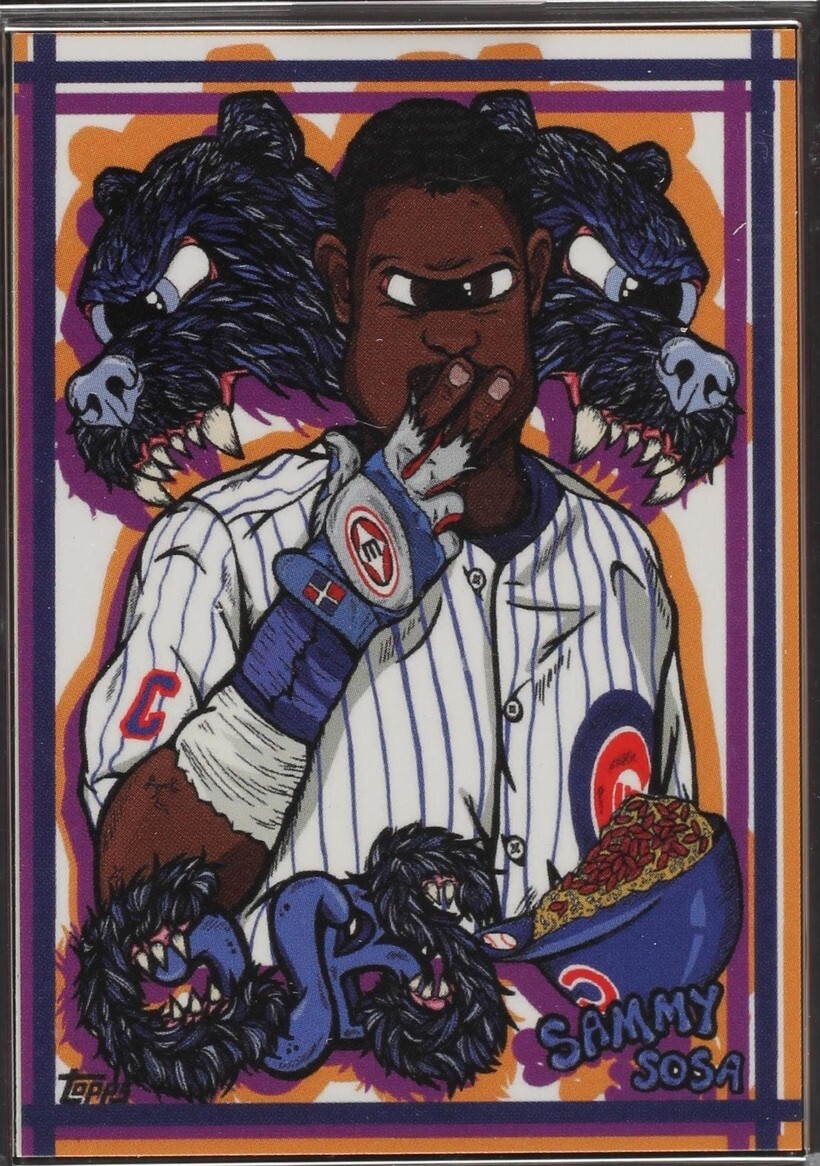 2021 Topps Project 70 - Distortedd Sammy Sosa #439 Artist Proof Silver ...