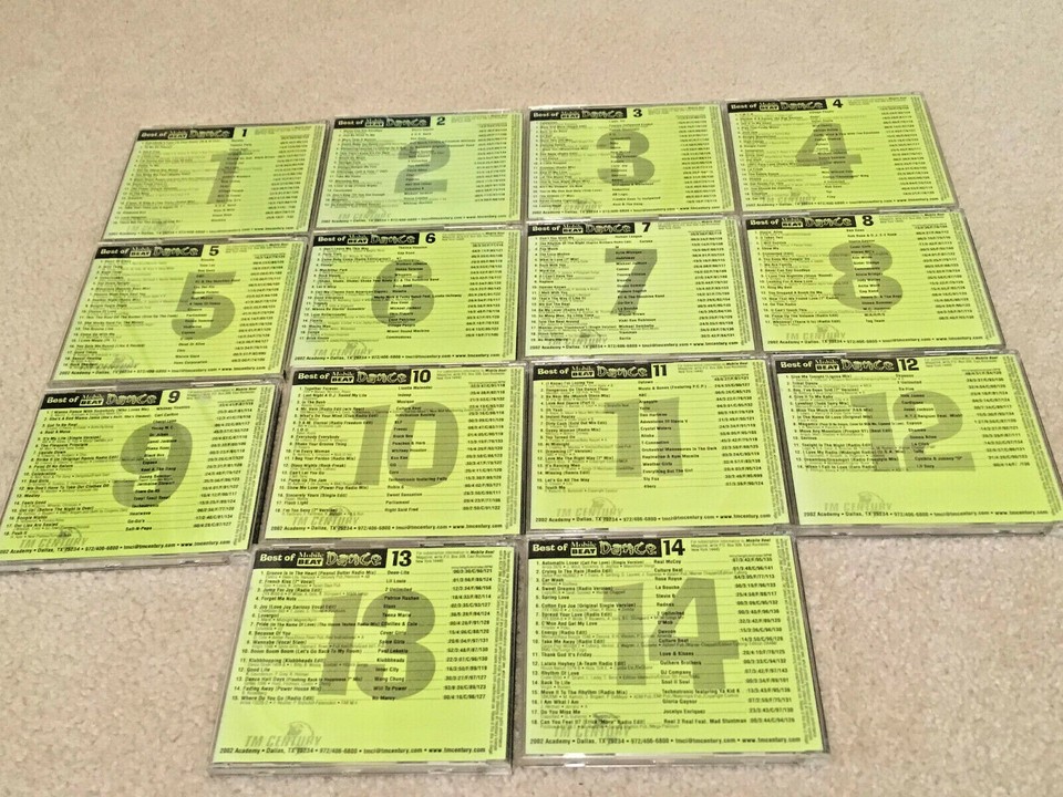 RARE Mobile Beat Dance 14 CD set DJ TM Century 21 2002 Best of Beat OOP ...