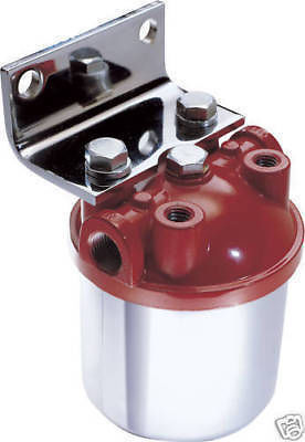 AEROMOTIVE FUEL FILTER CANISTER 3/8 HI FLOW DRAG HOLDEN FORD CHEV MOPAR ...