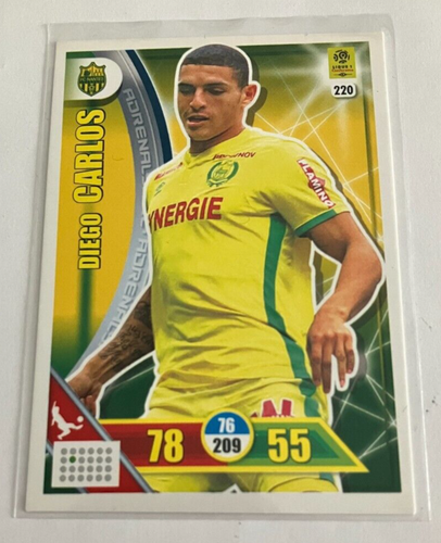 Carte Card Carta Diego CARLOS n°220 FC NANTES PANINI ADRENALYN XL 2017 ...