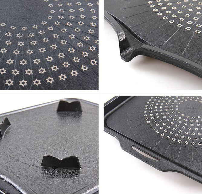 Korean KF CAMP Barbecue BBQ Grill Plate Pan, Camping Indoor Outdoor | eBay
