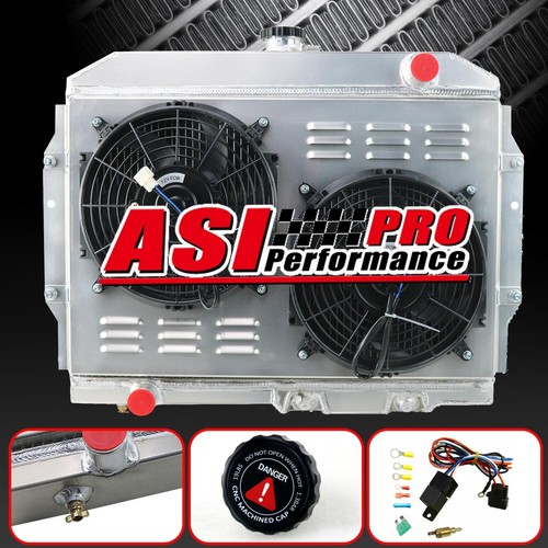 4Row Radiator+Shroud Fan For 1968-1974,1970 AMC Javelin/1960-1962 AMX ...