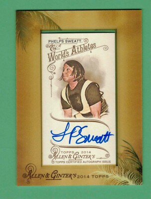 2014 TOPPS ALLEN & GINTER LAURA PHELPS SWEATT AUTO FRAMED MINI ...