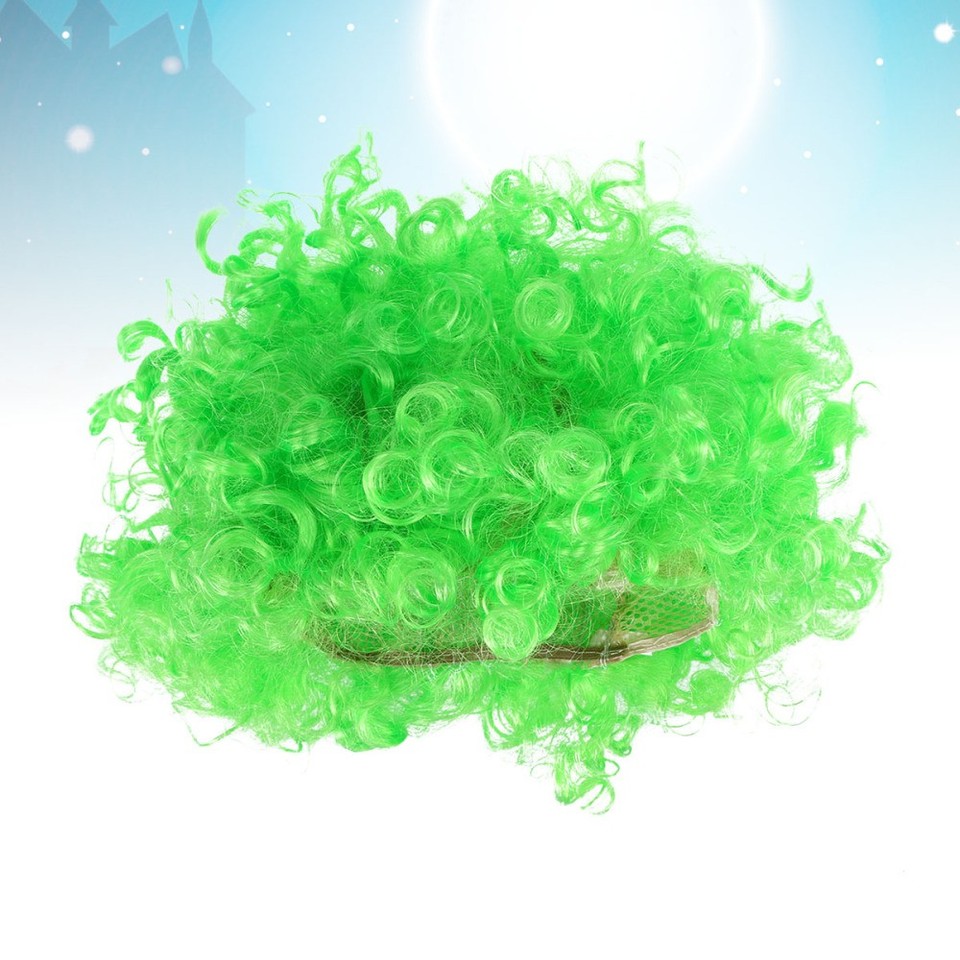 1pc Clown Wig Crazy Hair Wig Fluffy Funny Hairstyle Halloween Costumes ...