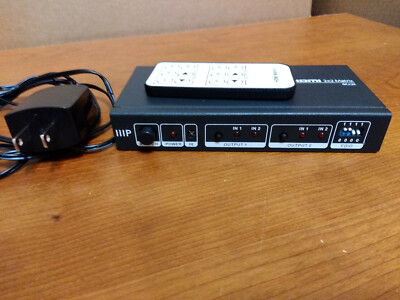Monoprice 2x2 HDMI Matrix Switch 2 Inputs 2 Outputs with EDID controls ...