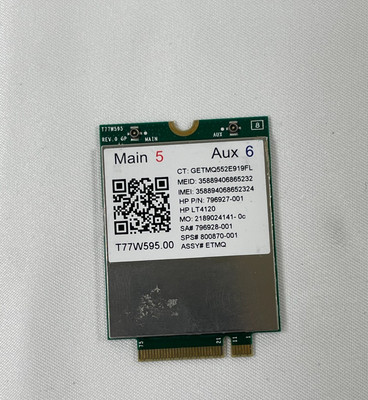 HP lt4120 Snapdragon 796928-001 4G WWAN M.2 Modem Module 150Mbps | eBay