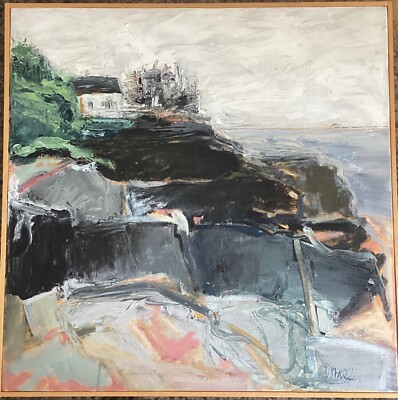 Vintage Impressionist Coastal Oil Painting Sgned Wilma Miller Listed ...